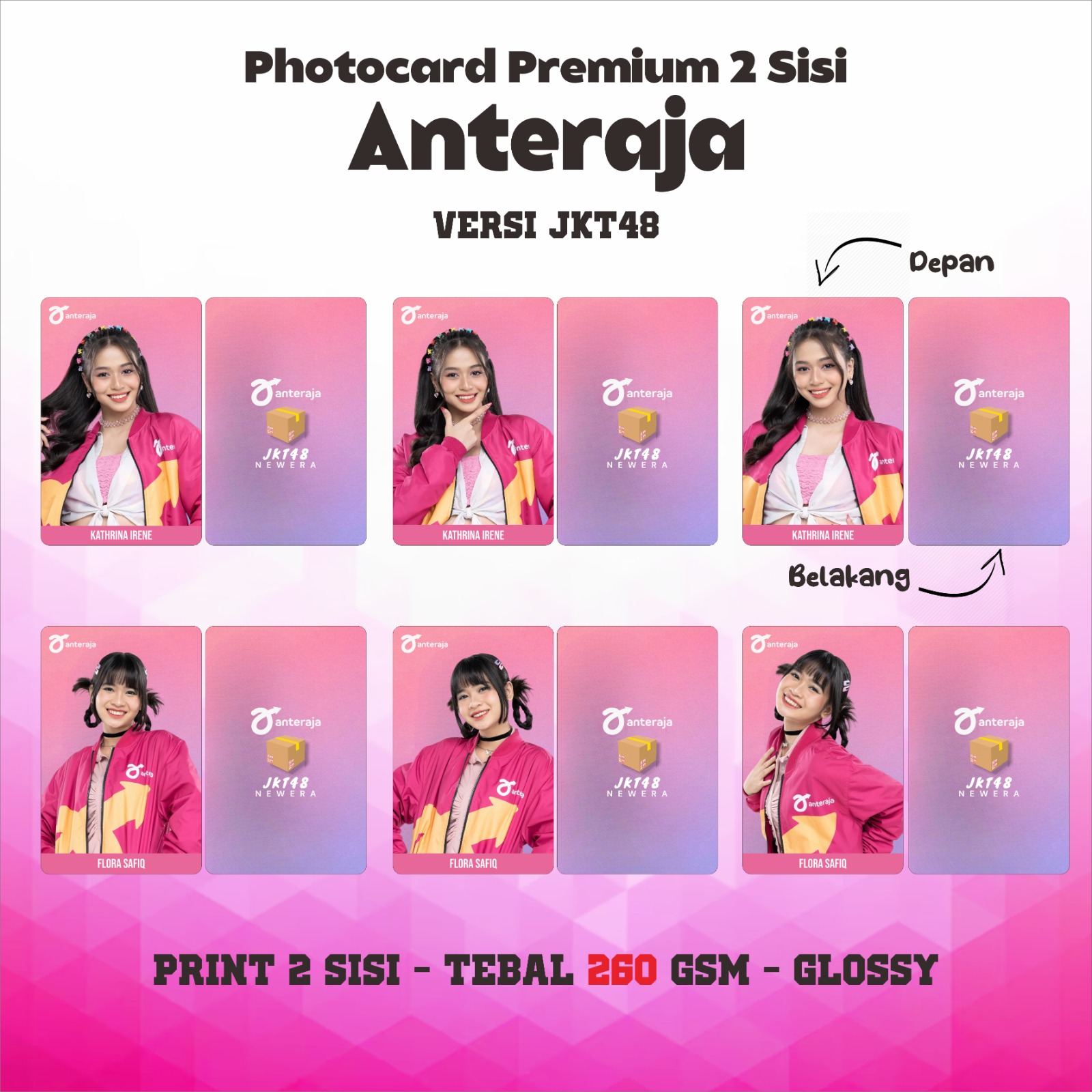 Photocard JKT48 Anteraja Edition 2023 Unofficial Photo Card Kartu | Lazada Indonesia