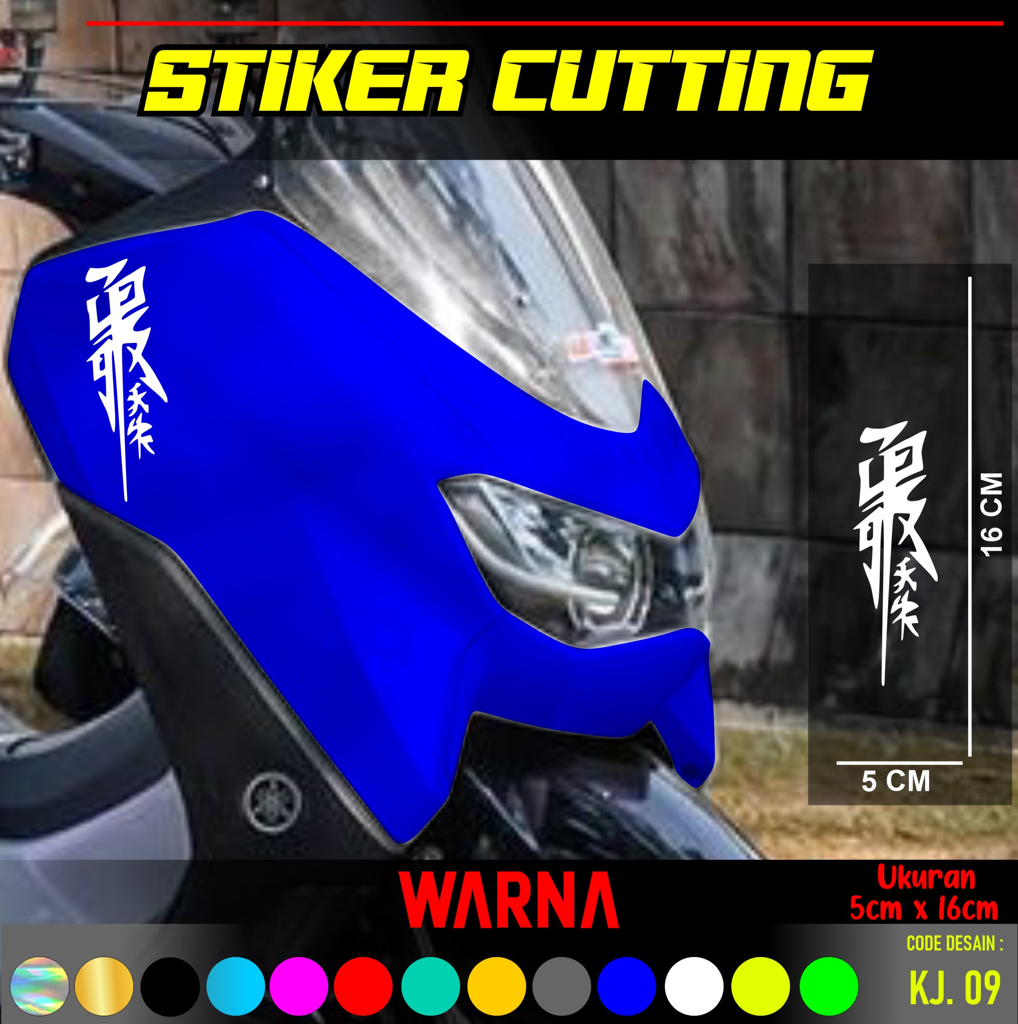 (COD) TERBARU Sticker viral terbaru KANJI JEPANG Stiker murah sticker ...