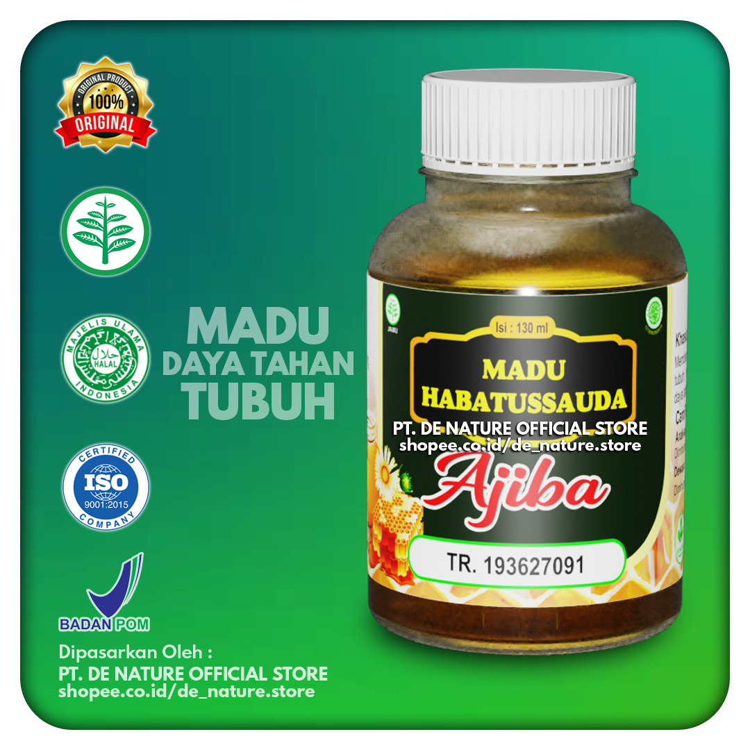 AJIBA Madu Habbatussauda untuk Daya Tahan Tubuh - PT. DE NATURE ...