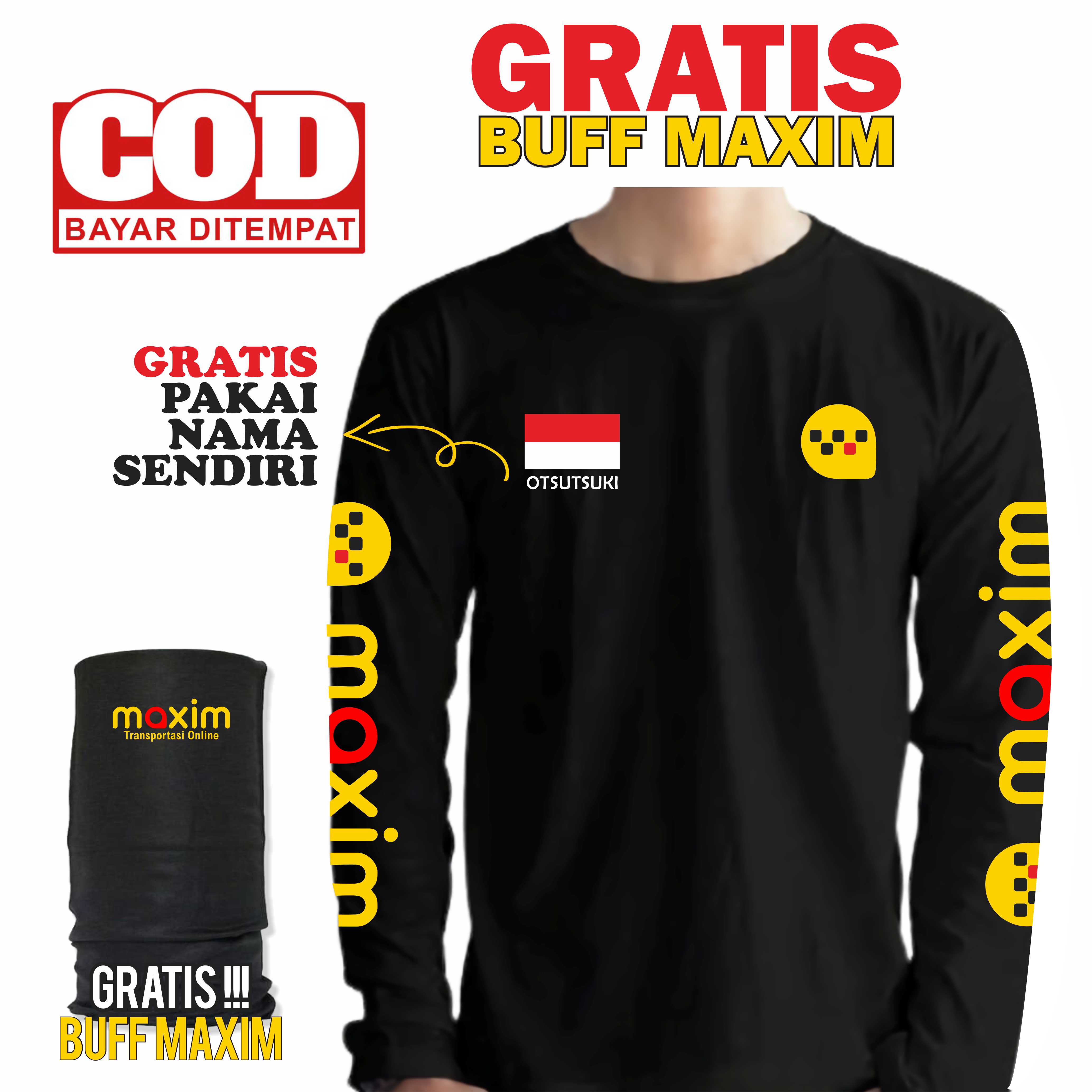 Kaos Maxim Lengan Panjang Keren Gratis Pakai Nama Sendiri Dan Buff ...