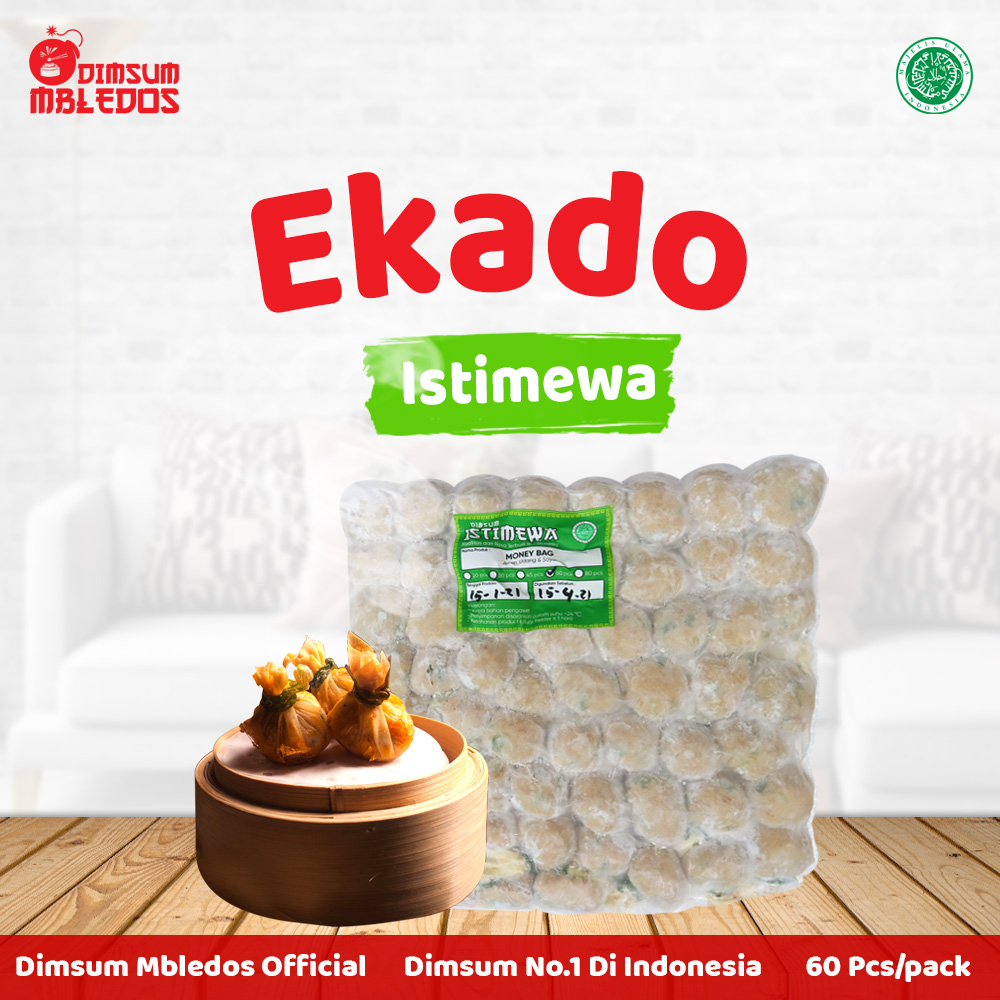 Dimsum Ekado- Istimewa- Dim Sum Money bag ayam- Frozen Food Dimsum ...