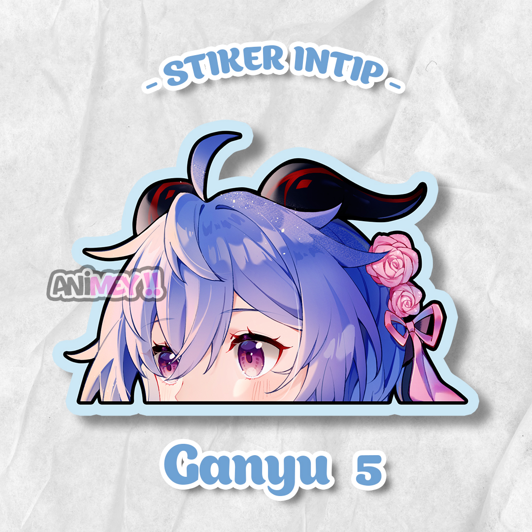 Stiker Intip Ganyu / Sticker Anime Waterproof / Genshin Impact | Lazada ...
