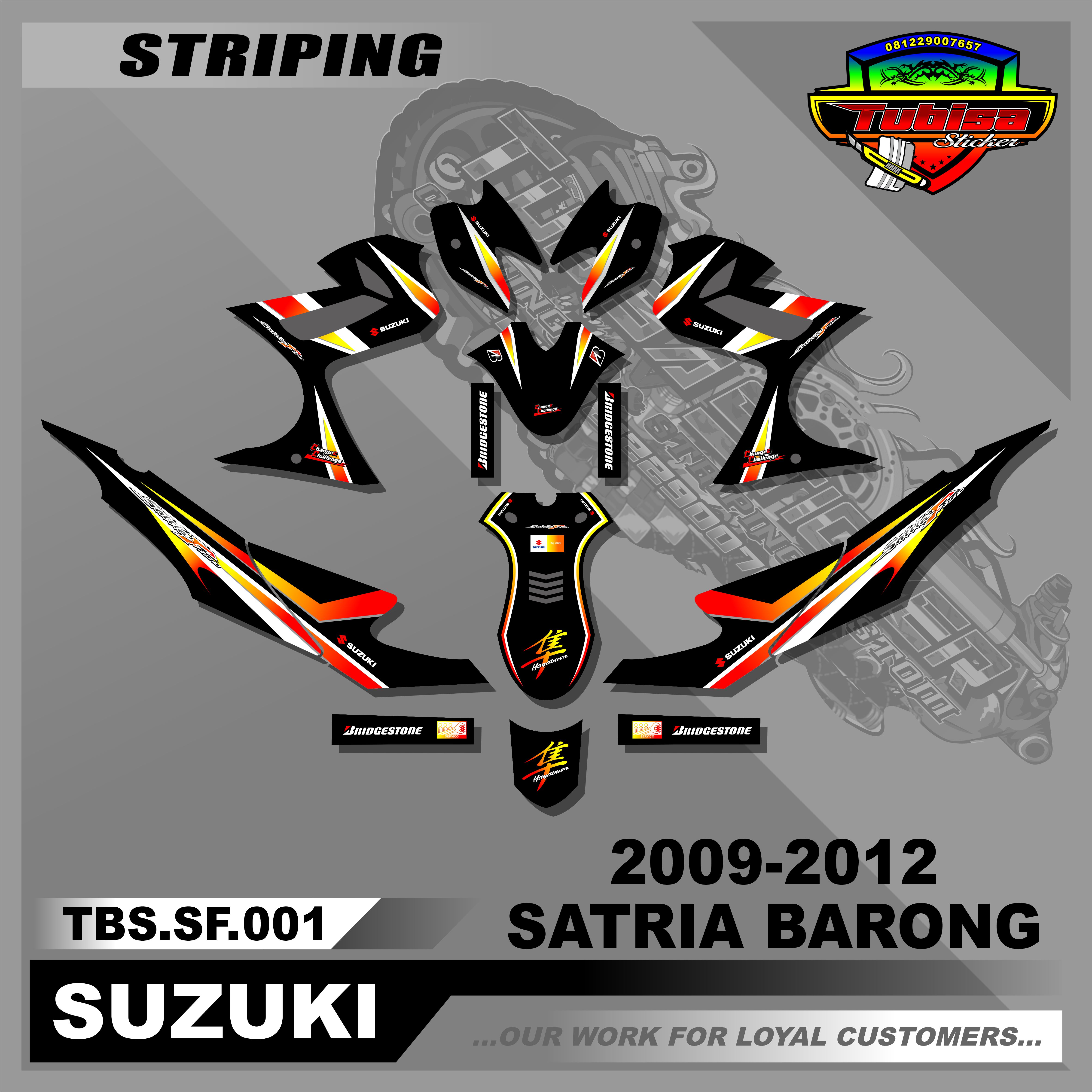 Sticker Decal Full Body Satria Barong - Sticker Decal Satria Barong ...