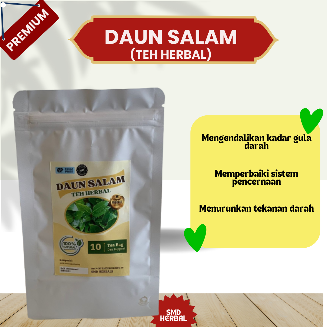 Teh Daun Salam | Teh Herbal Daun Salam | Teh Salam Hipertensi -SMD | Lazada Indonesia