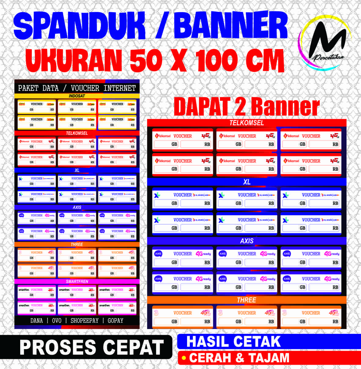 Jual Banner Tabel Harga Voucher Internet / Banner Konter / Spanduk ... Jual Banner Tabel Harga Voucher Internet / Banner Konter / Spanduk ...