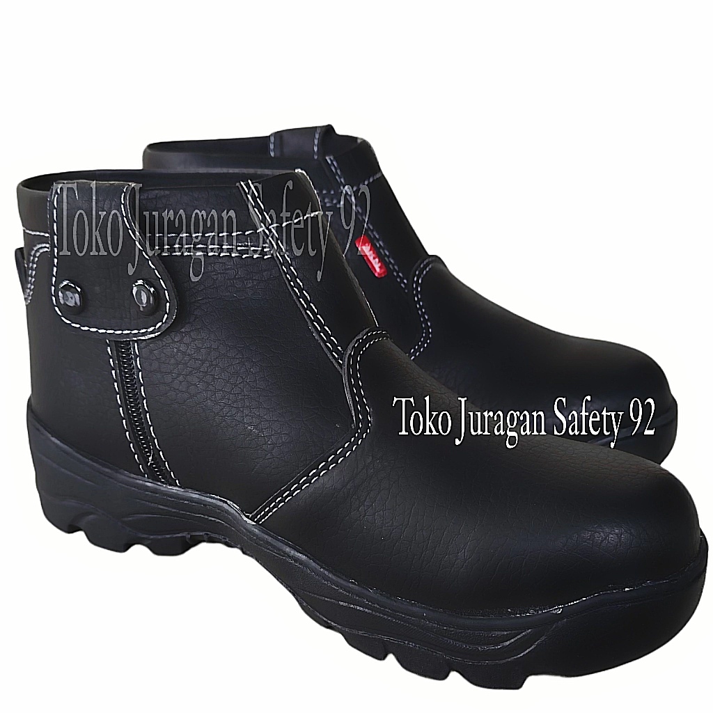 Sepatu Safety Pria Kerja Proyek Pabrik Pom Bengkel Kitchen Sepatu ...