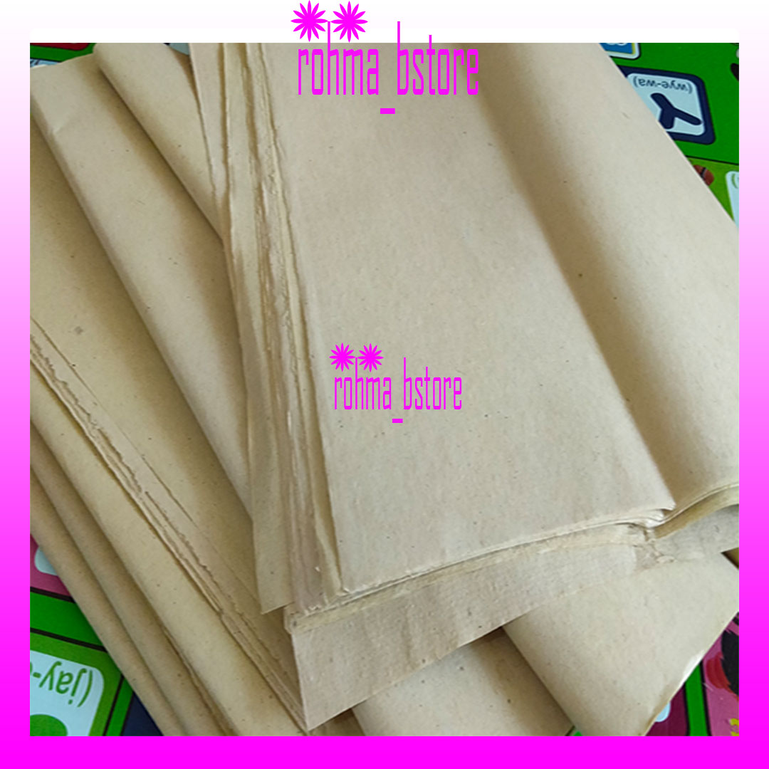 Kertas Merang 66x46cm 25 lbr Pembungkus Penyerap Minyak Makanan ...