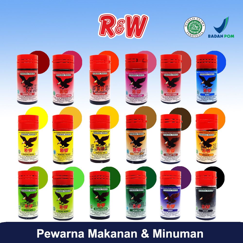 Sumbo pewarna makanan merk rajawali | Lazada Indonesia