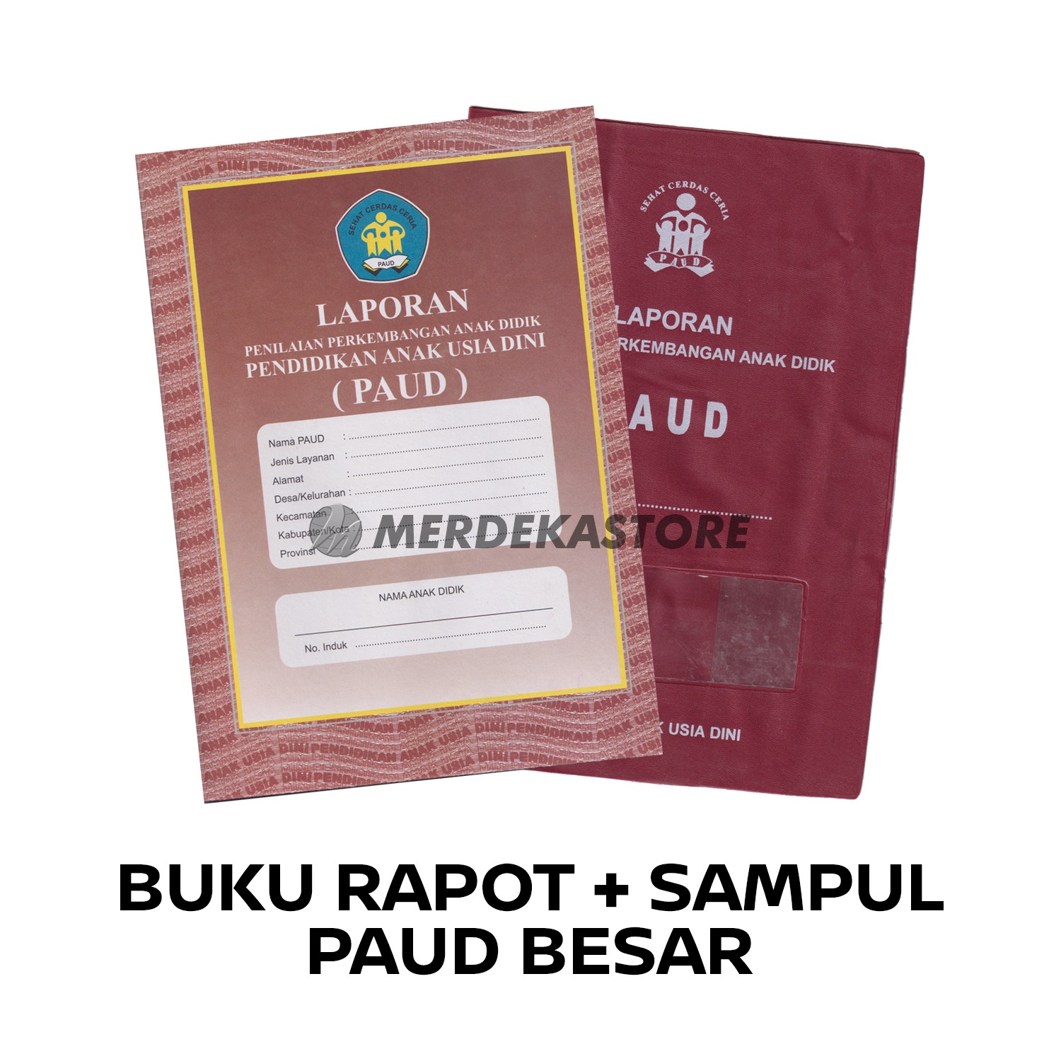 Sampul & Rapot | Buku Rapot PAUD Ukuran Besar | 20 Halaman | Cahaya ...