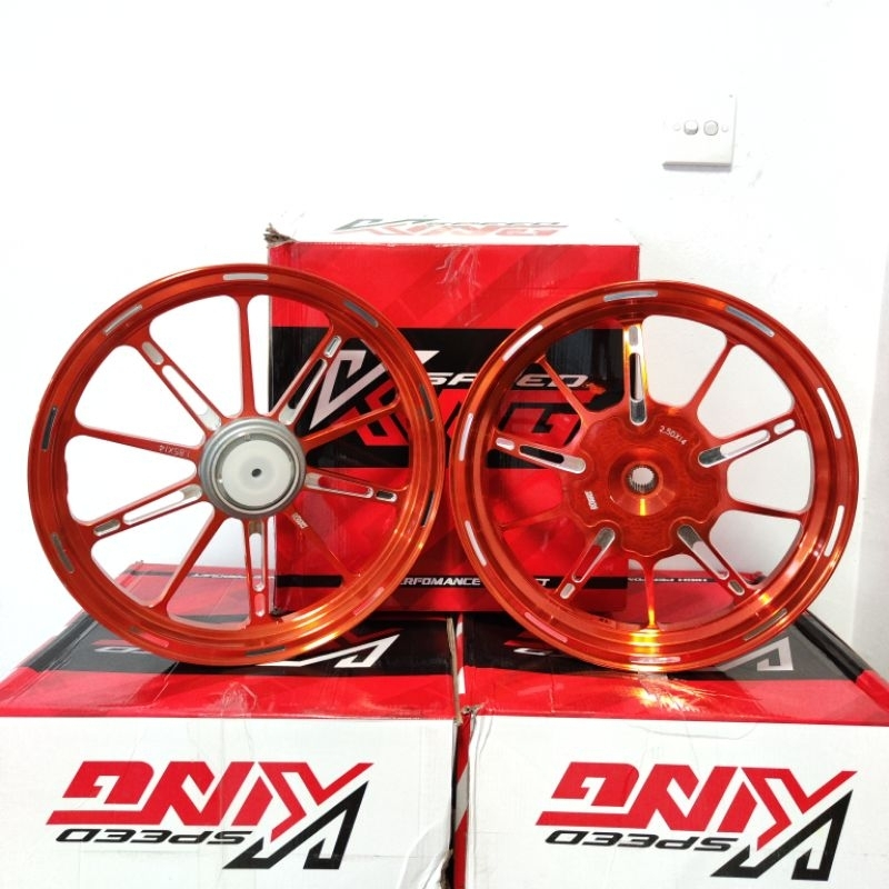 Velg king speed vario 125/150 alumunium CNC satu set depan dan belakang ...