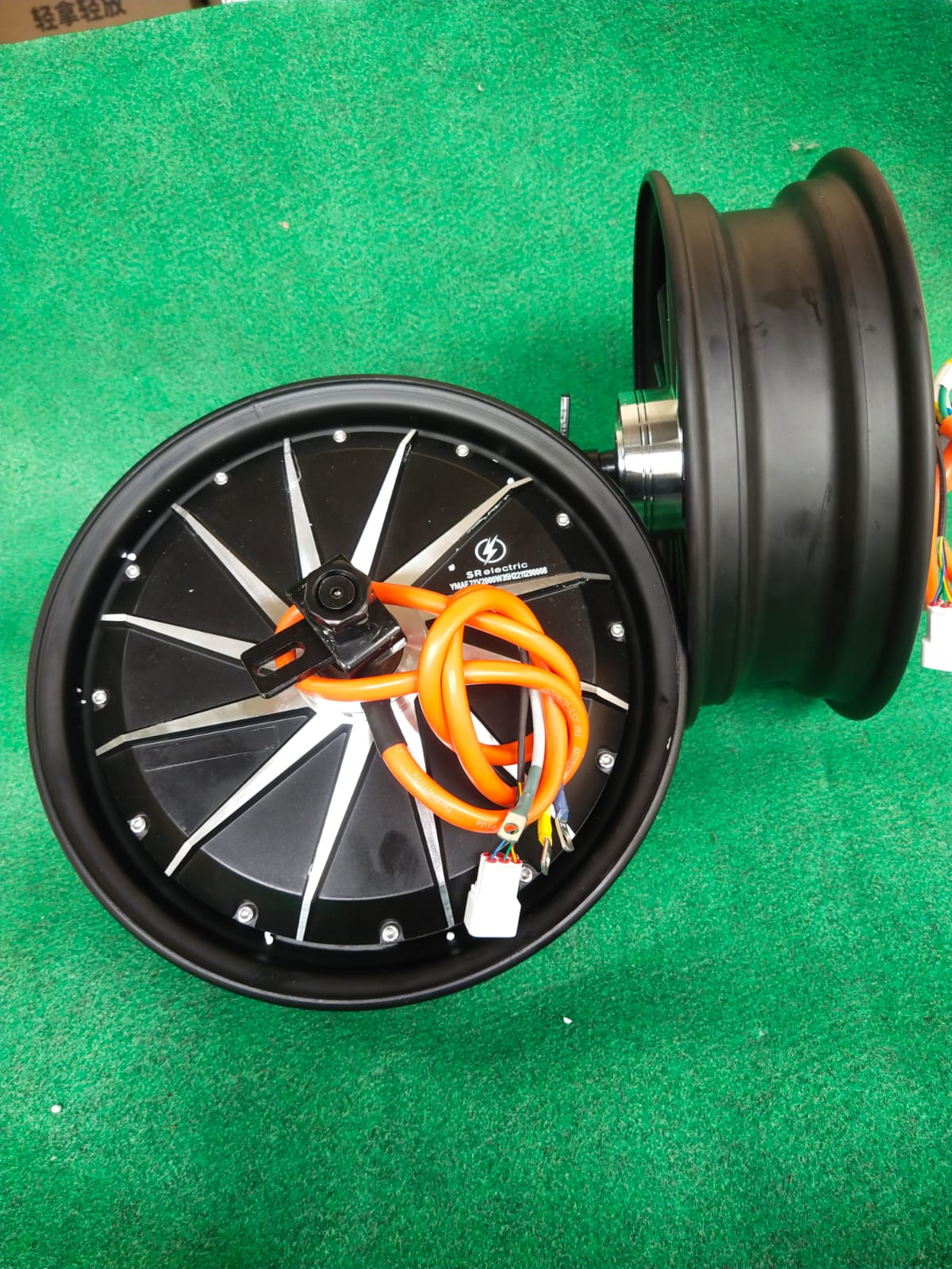 DINAMO MOTOR BLDC 12 INCH 2000W 48V-72V HUB MOTOR LISTRIK YUMMA MOTOR ...