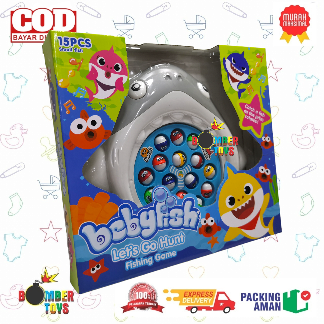 MAINAN ANAK JOY FISHING MANCING IKAN BESAR PANCING MUSIK BATERAI SNI ...