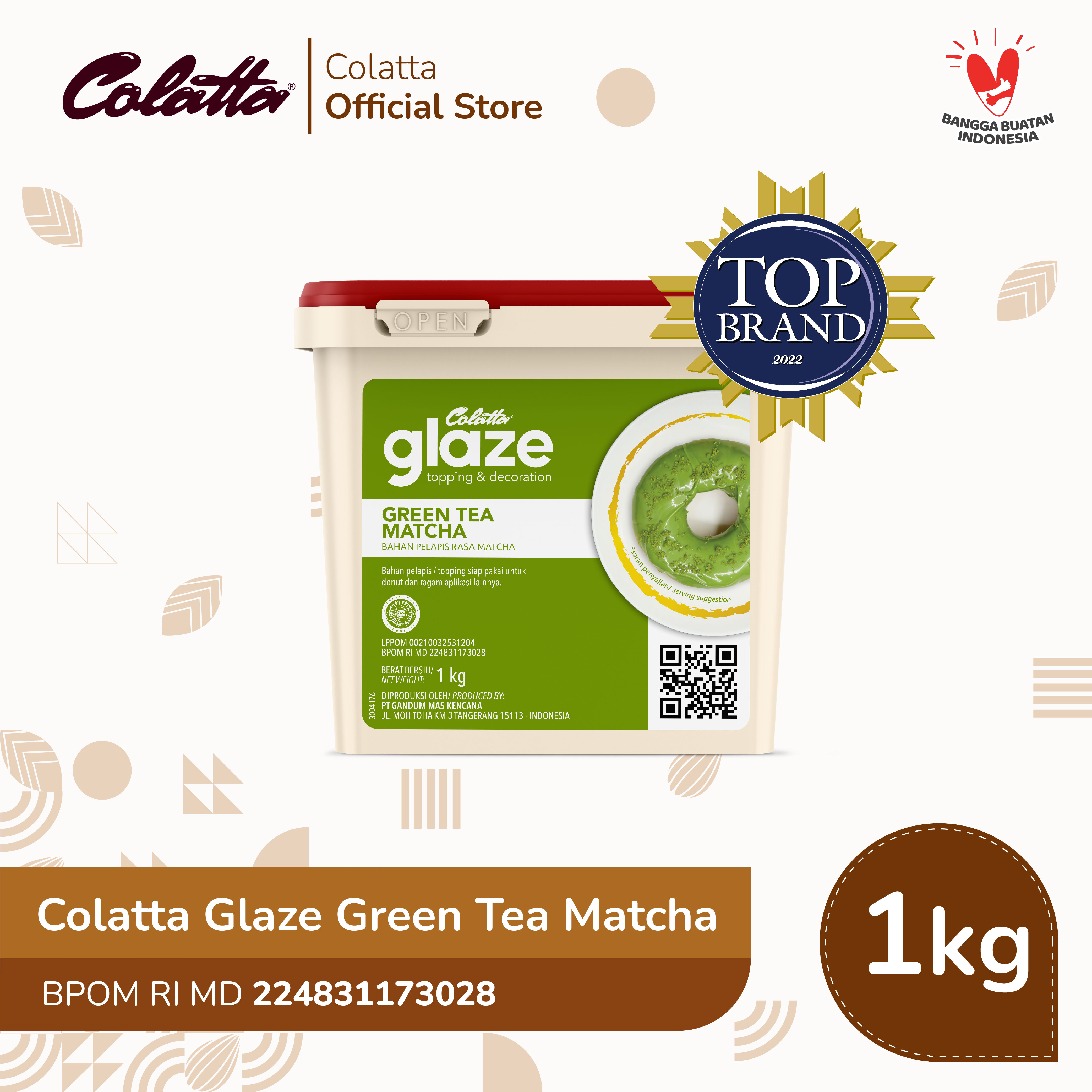 Colatta Glaze Green Tea - Bahan Pelapis Rasa Green Tea 1Kg | Lazada ...