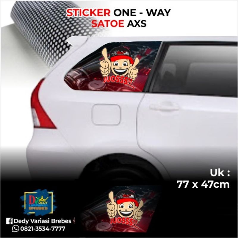 STIKER ONEWAY KACA SAMPING BELAKANG | Lazada Indonesia