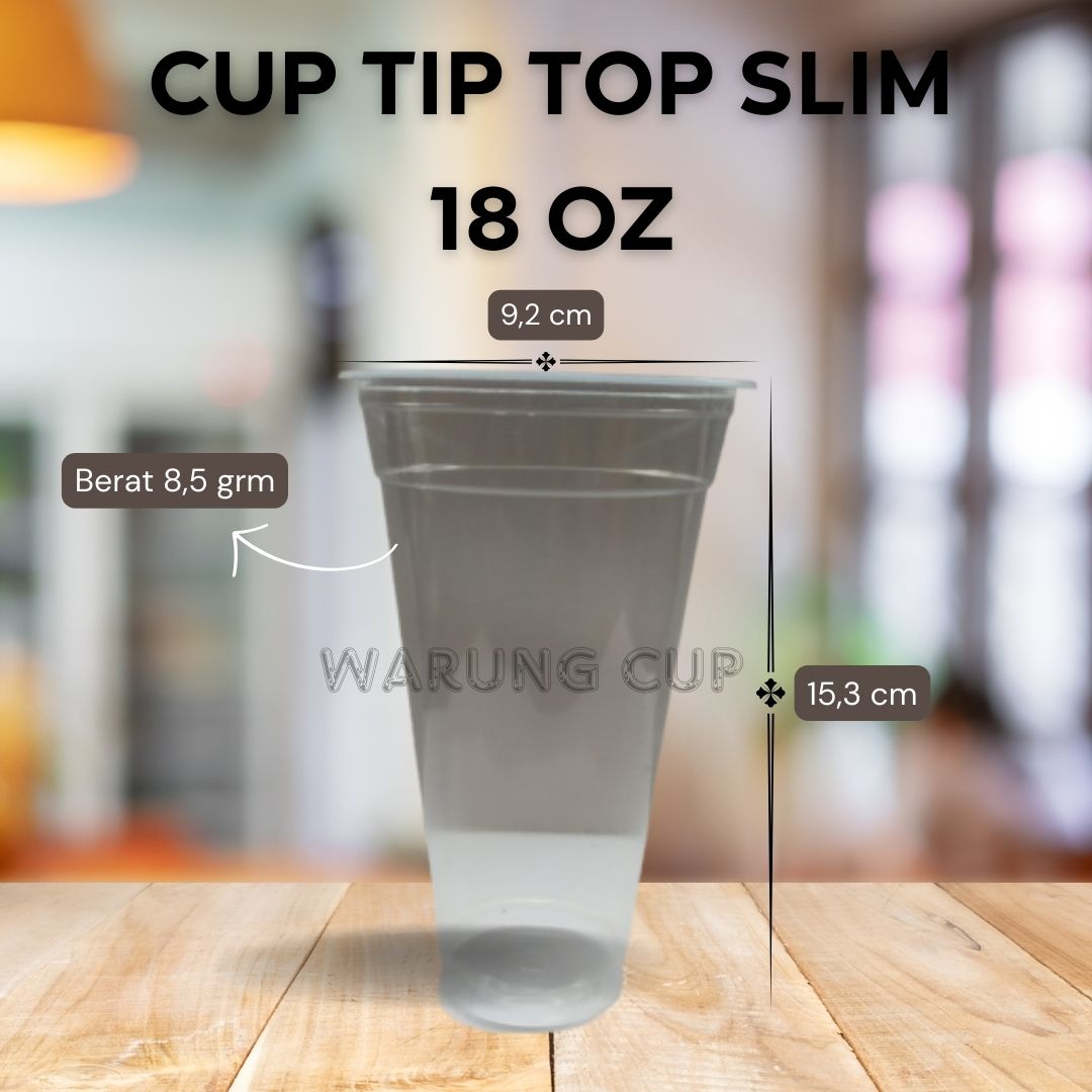 Cup Tip Top Ukuran 18 OZ SLIM 20 PACK / 500 PCS | Lazada Indonesia