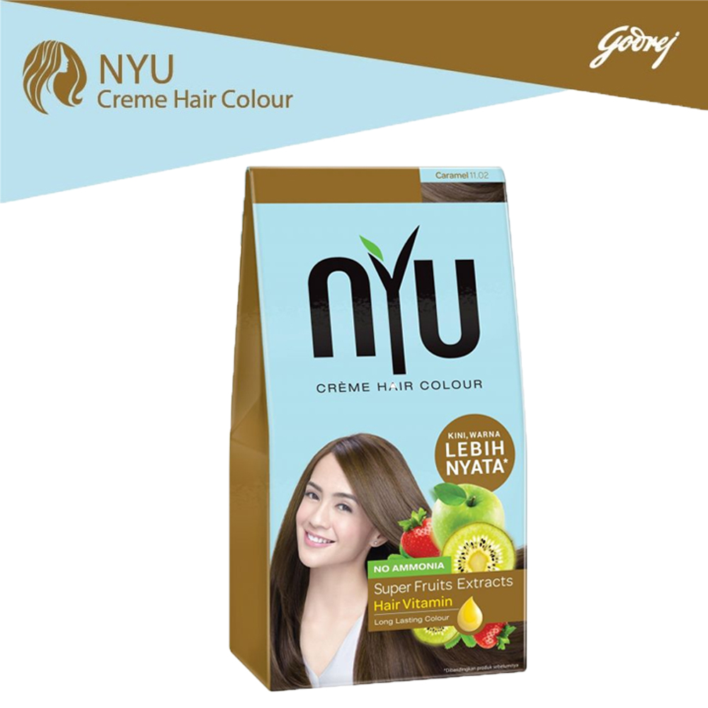 Semir Rambut Halal Resmi BPOM Cat Rambut NYU Creme Hair Colour 30ml ...