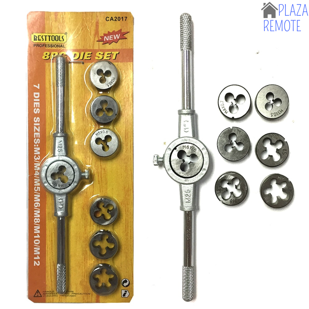 Hand Tap 8pcs Snei Drat Hand Tap set M3-M12 /M3 M4 M5 M6 M8 M10 M12 ...