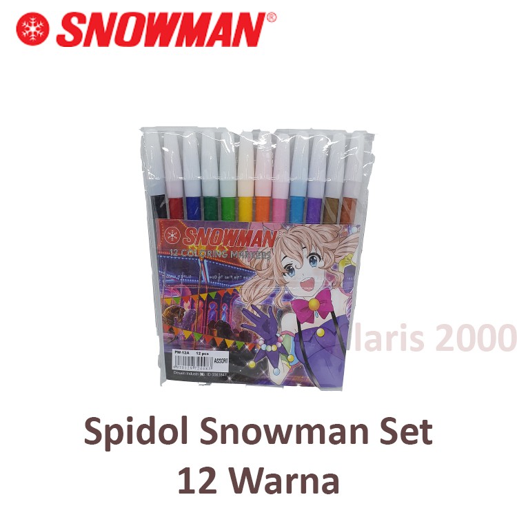 Spidol Snowman 12 Warna | Lazada Indonesia