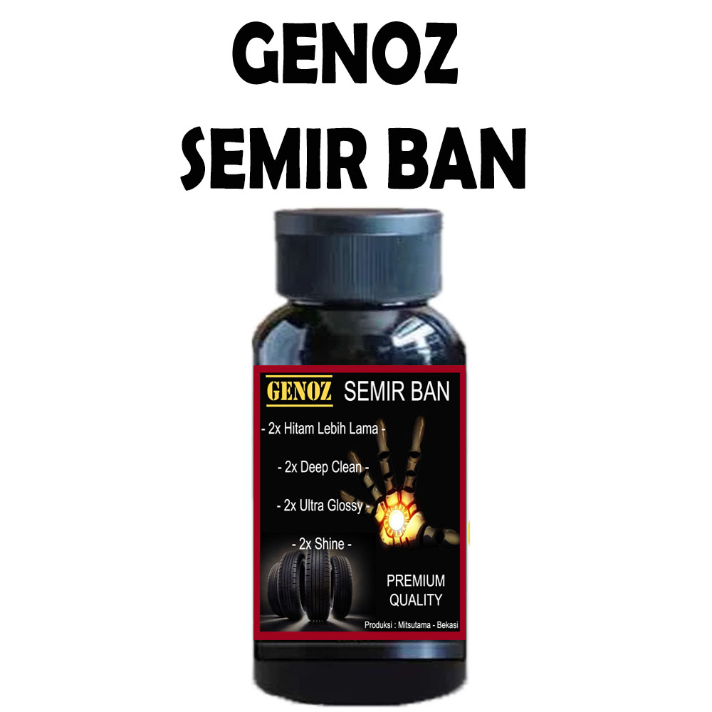 50ml Semir Ban GENOZ MINI 2x Lebih KILAP - Semir Ban Mobil - Semir Ban ...