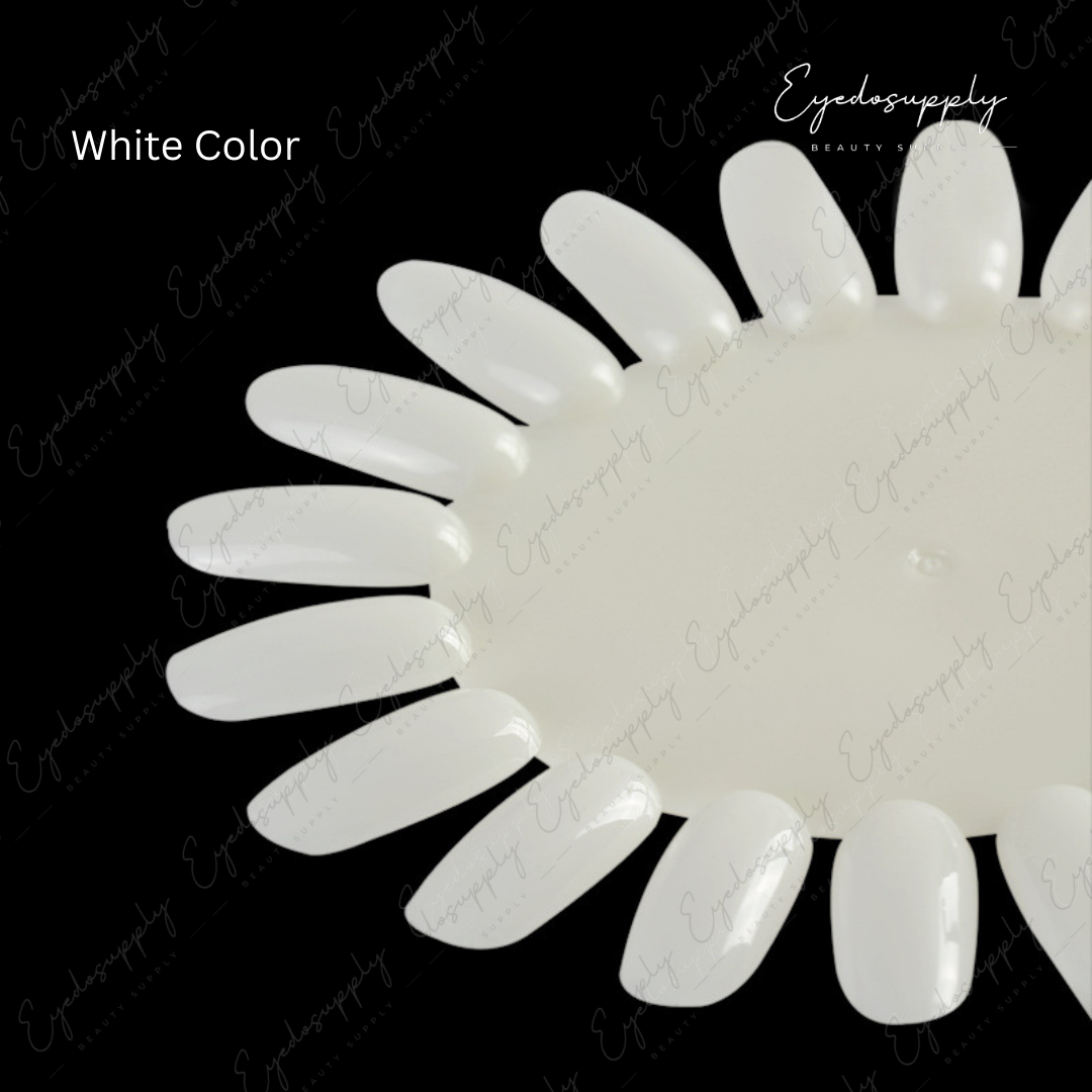 NAIL CHART DISPLAY WHEEL / OVAL COLOR CHART NAIL POLISH / LATIHAN NAIL ...