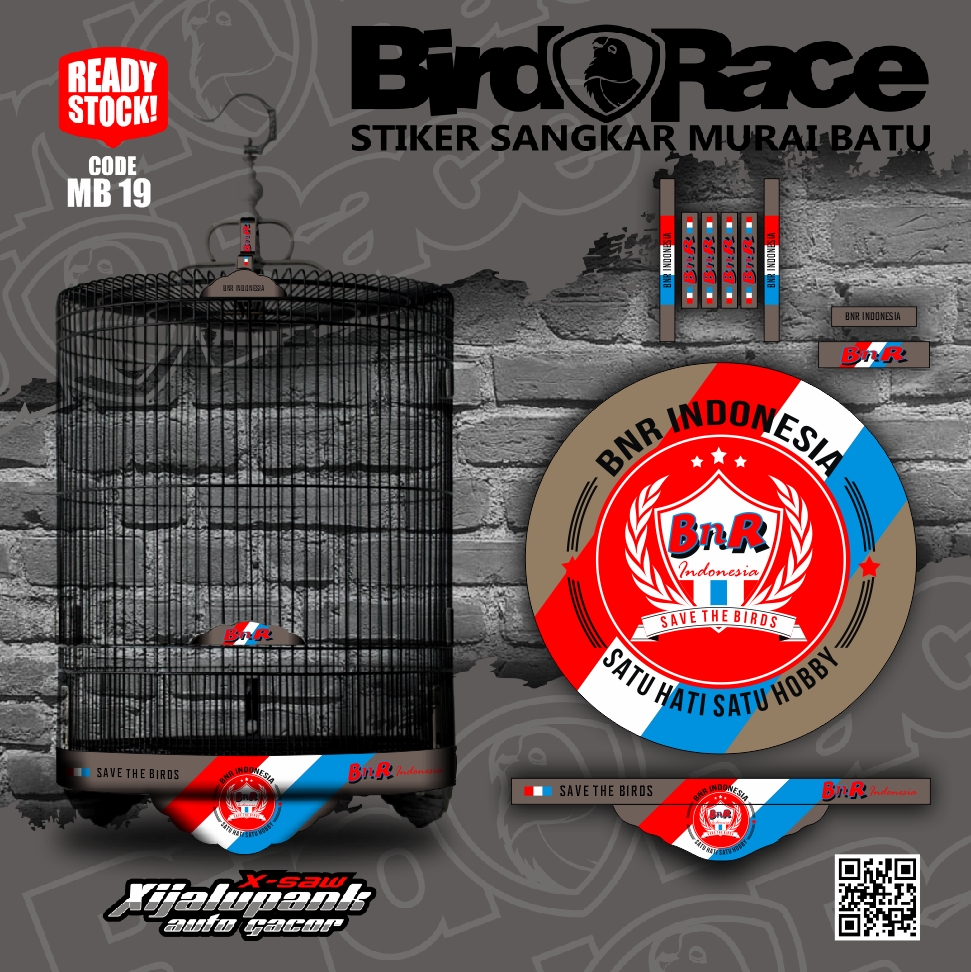 STICKER SANGKAR MURAI BATU stiker EBOD RADJA BNR Stiker Kandang (18 ...