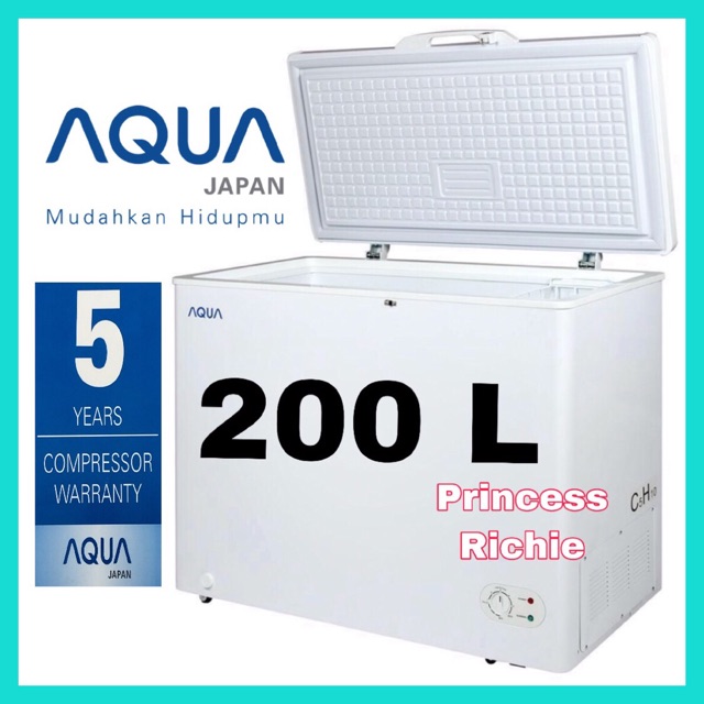 Chest Freezer Aqua Sanyo 200 Liter Freezer Dengan Ice Maker Freezer 5 Tahun Garansi Lazada Lazada Indonesia