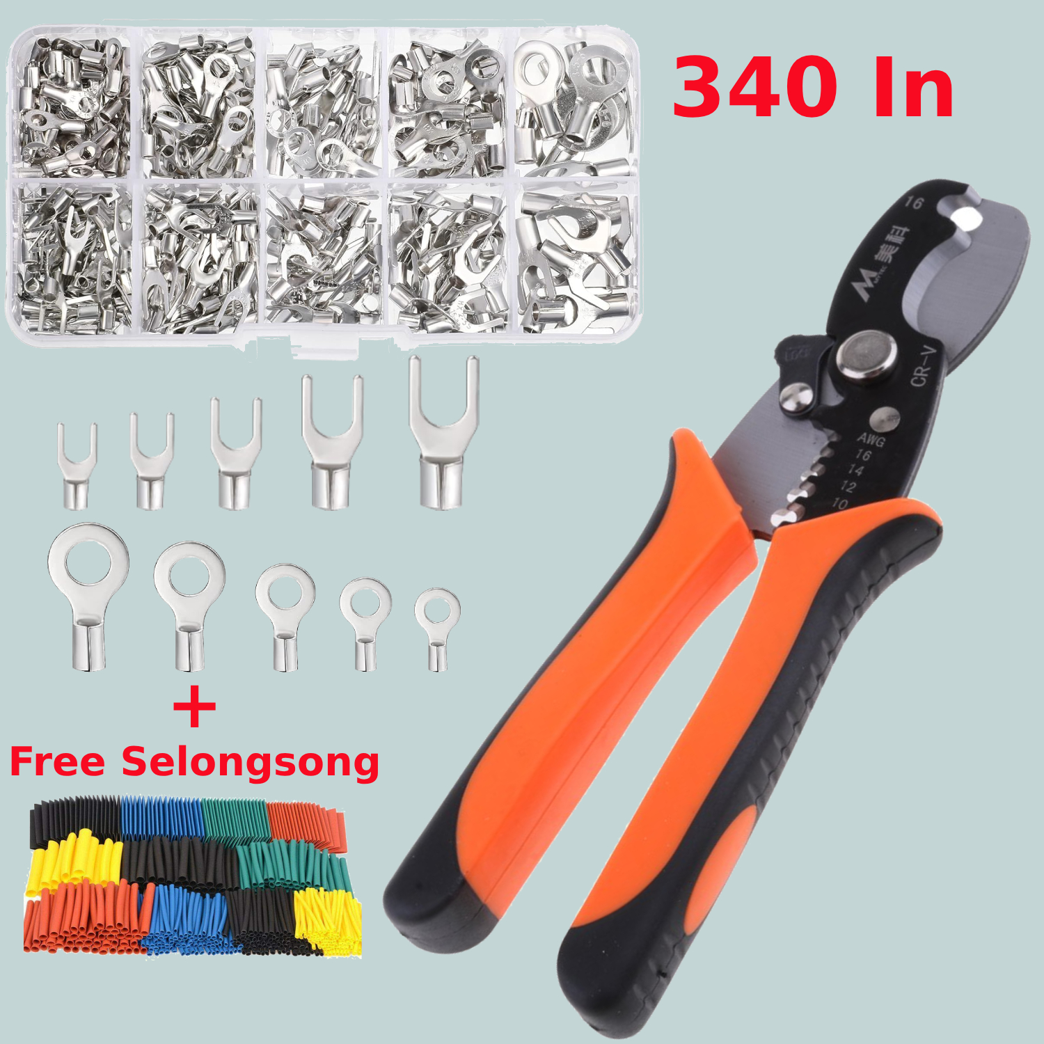 Set Lengkap Tang Pemotong Kawat Listrik Multifungsi Kupas Kabel ...