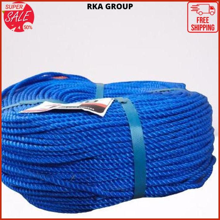 Tali Tambang Biru Jago 5Mm Diskon21% Tampar Full Rol 200Mtr Dijamin ...