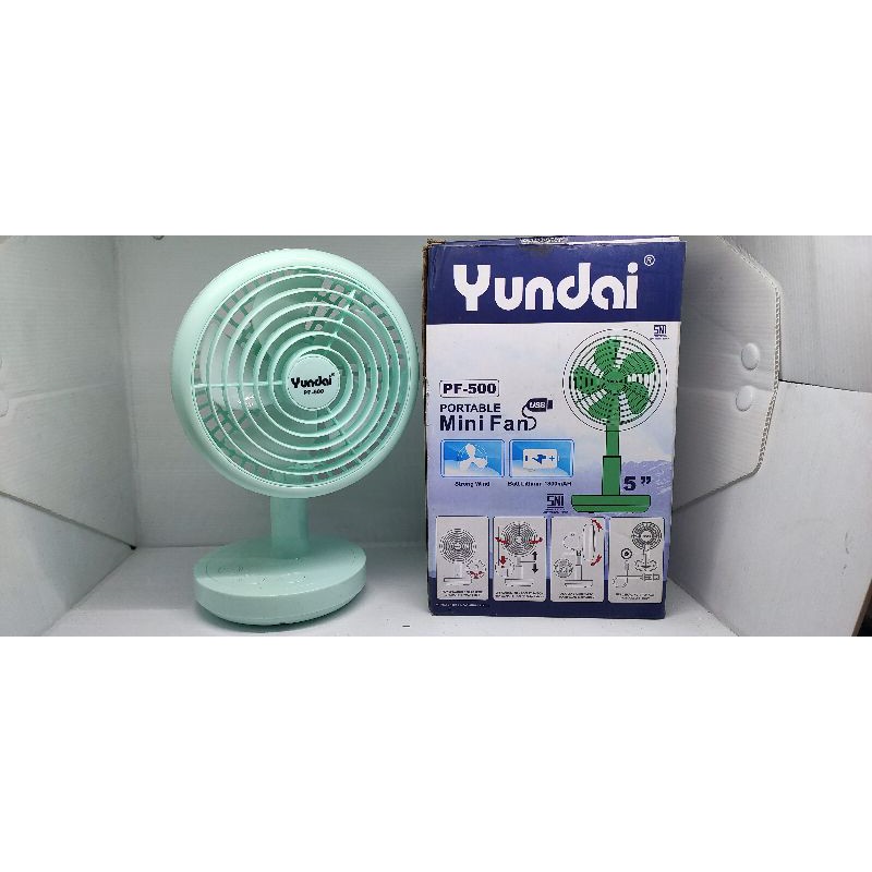 Kipas Angin Cas 5 Inch / Portable Mini Fan 5" Yundai PF-500 | Lazada ...