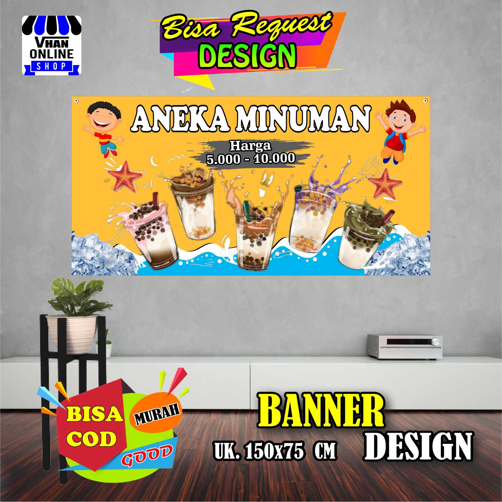 Spanduk Banner Aneka Minuman, Dagang Minuman, Murah Bagus | Lazada ...