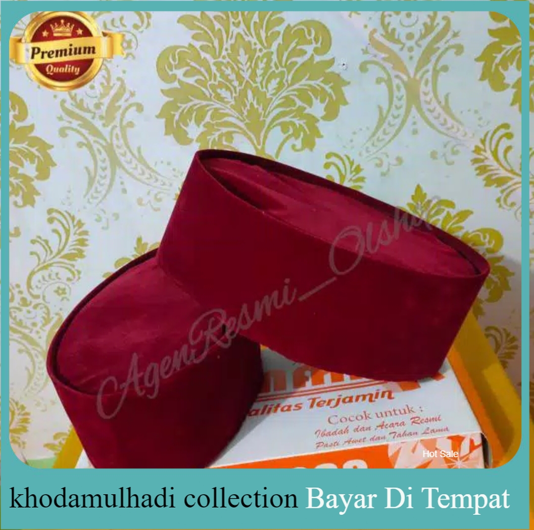 Peci songkok Betawi / peci merah / Peci songkok polos | Lazada Indonesia