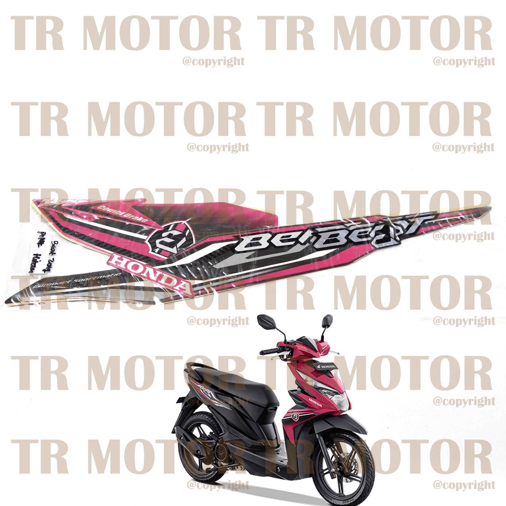 Stiker Motor Beat 2019 Sticker Striping Full Set Body Motor | Lazada ...