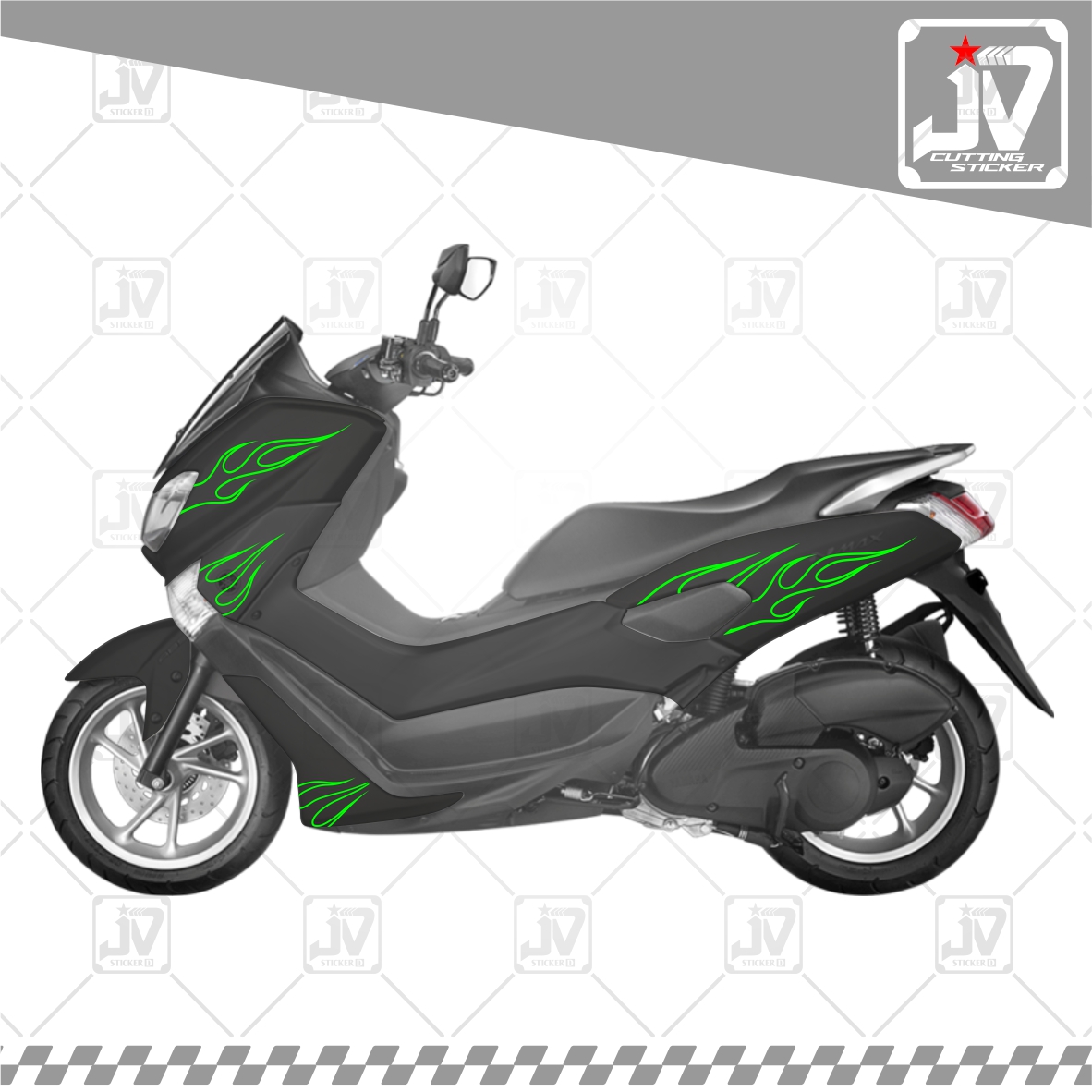 stiker nmax api old cuting sticker motor yamaha nmax 155 | Lazada Indonesia