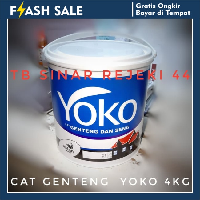 CAT GENTENG YOKO SENG ASBES Avian GALON 4KG x roof paint dulux mowilex ...