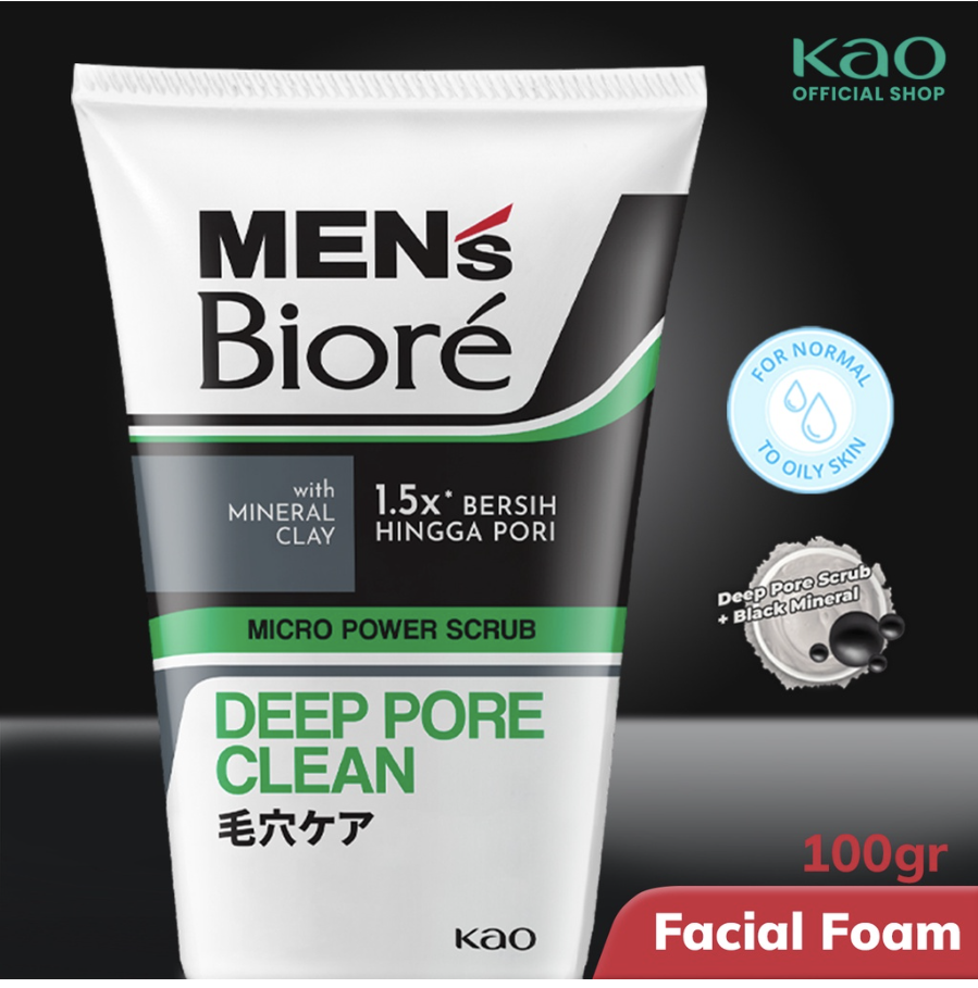 Biore Men Scrub Facial Wash | Lazada Indonesia