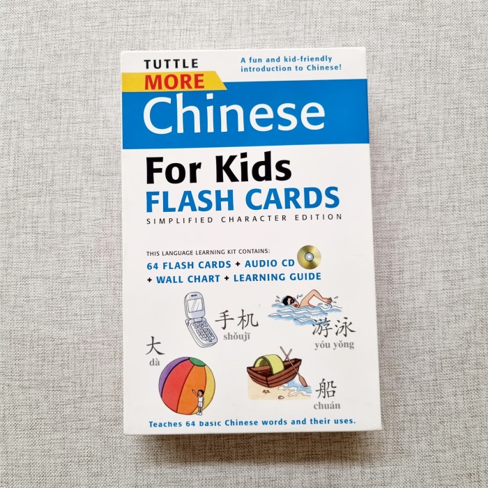 Buku ( ENGLISH ) Tuttle More Chinese for Kids Flash Cards Simplified ...