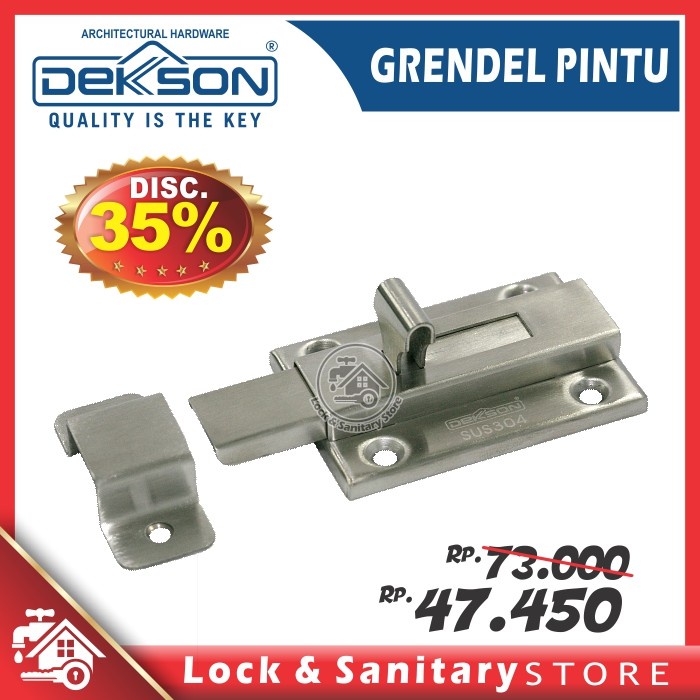 Dekson Dekkson Door Bolt DB D02 3inch SSS Grendel Pintu Murah | Lazada Indonesia