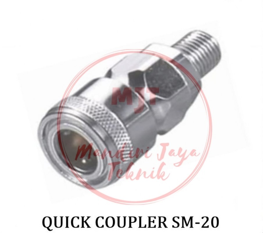 Quick Coupler SM 20 Sambungan Selang Kompresor Recoil Cuk Kopler SM20 ...