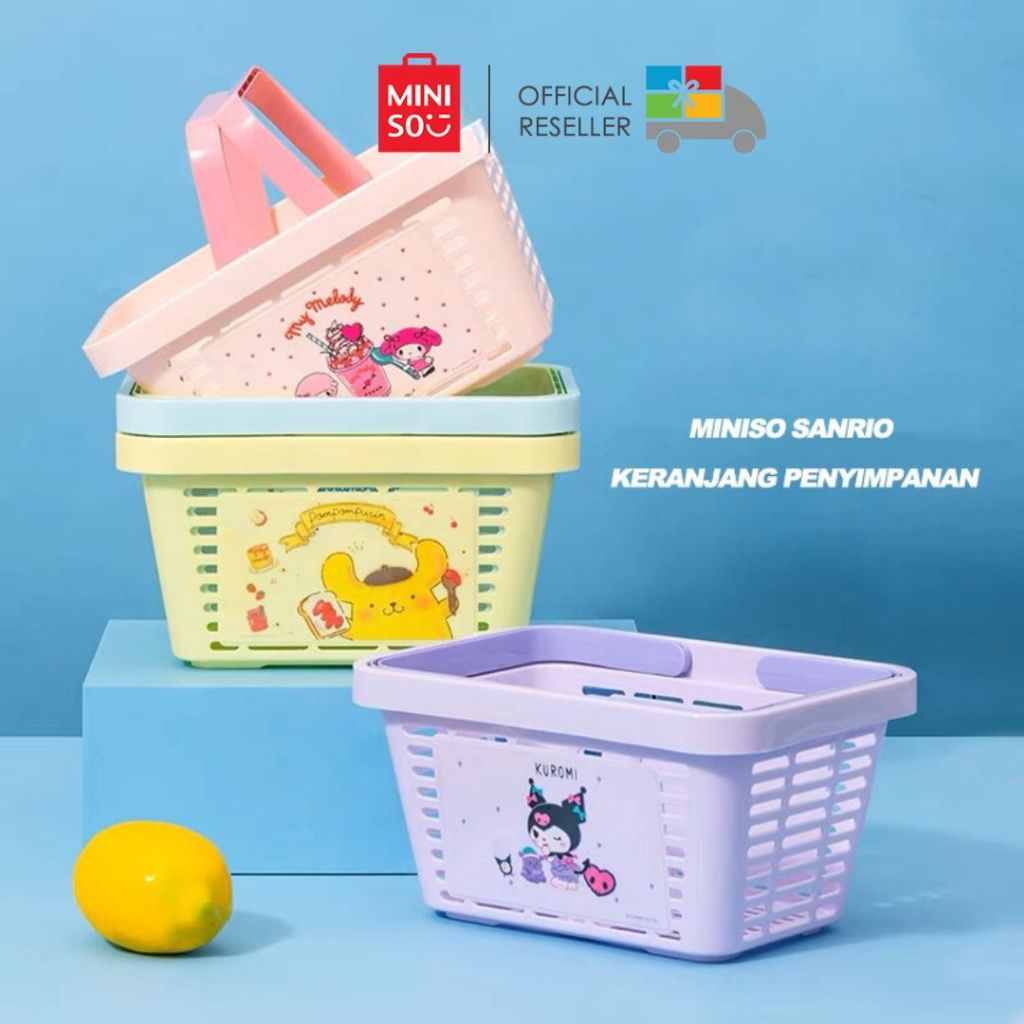 Miniso x Sanrio Keranjang Penyimpanan Storage Kontainer Box Plastik Box ...