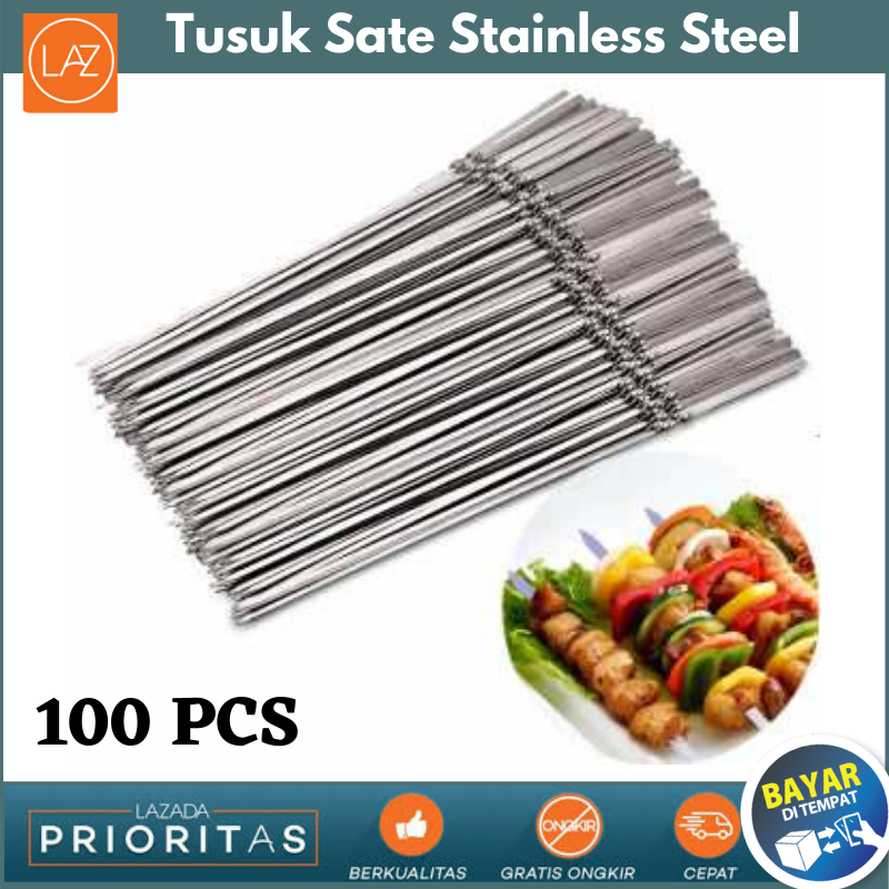 BISA BAYAR DITEMPAT Tusuk Sate / Tusuk Sate Stainless / Tusukan Sate ...