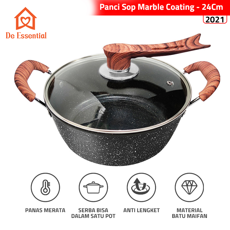 GM Bear Panci Sop Marble 24cm 2021 - Panci Soup Marble 24cm | Lazada ...