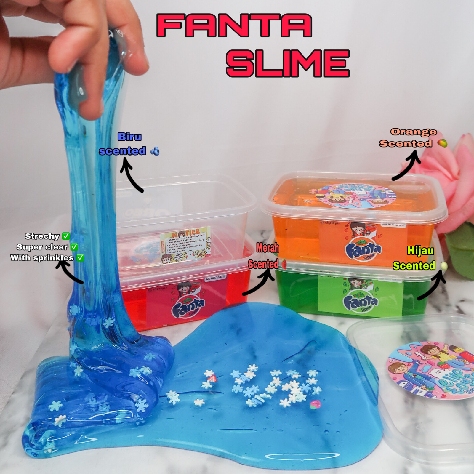 FANTA SLIME 200GRAM BY ELIPTOYS BEST SELLER | Lazada Indonesia