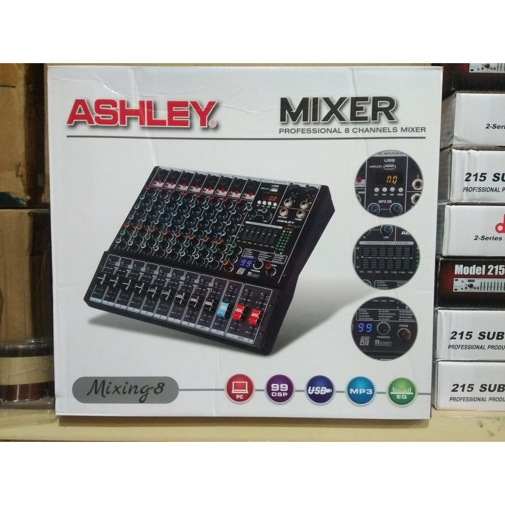 Mixer Ashley Mixing8 original ashley mixing 8 channel | Lazada Indonesia