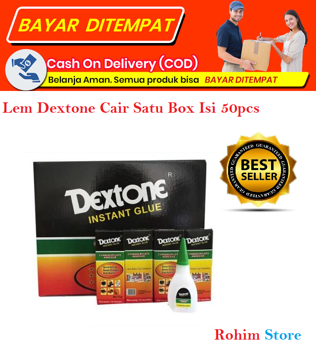 Lem Dextone Cair Lem Korea Dextone Cair satu box isi 50 pcs Lem Super ...