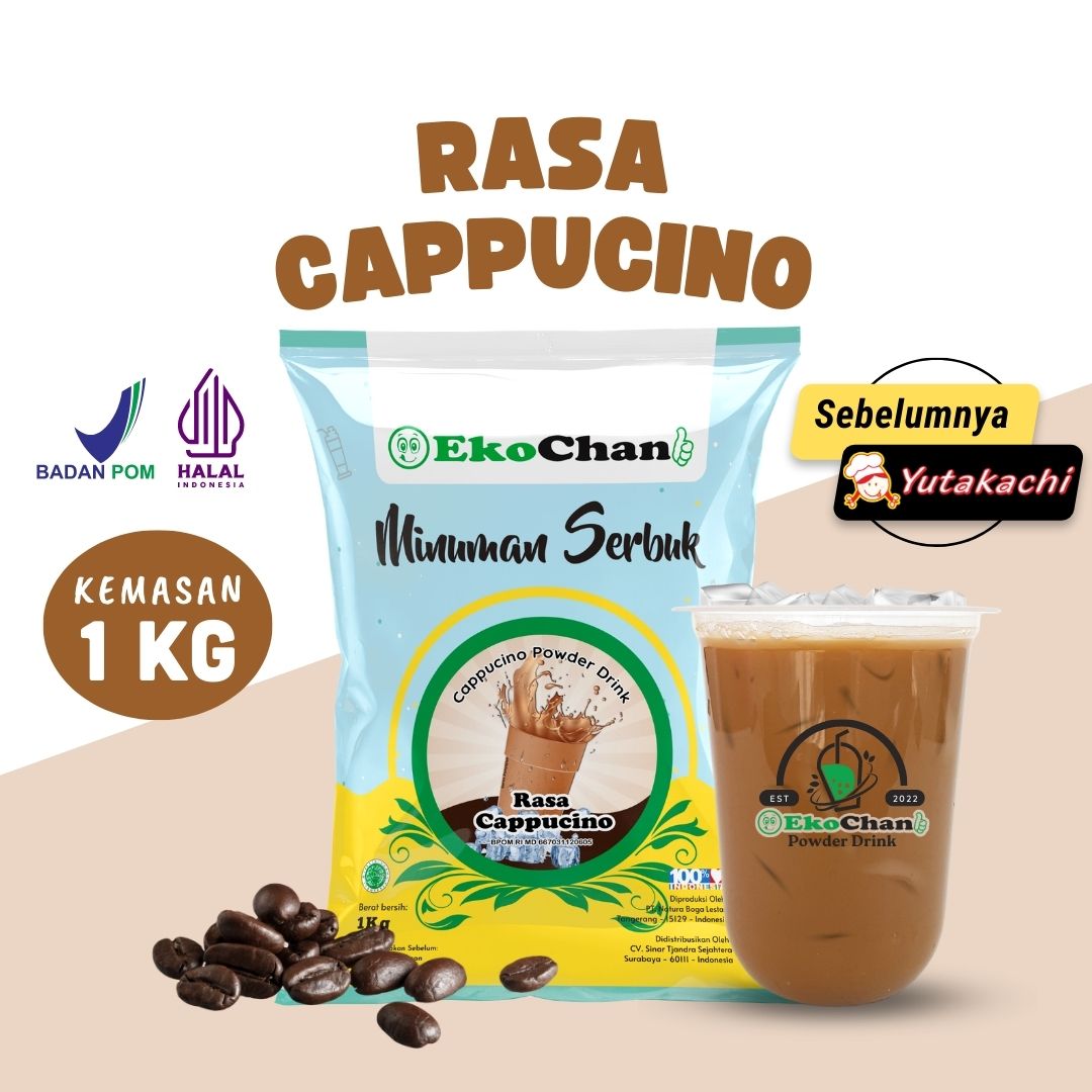 Bubuk Minuman Rasa Cappucino 1kg EkoChan / Serbuk Minuman Instan Aneka ...