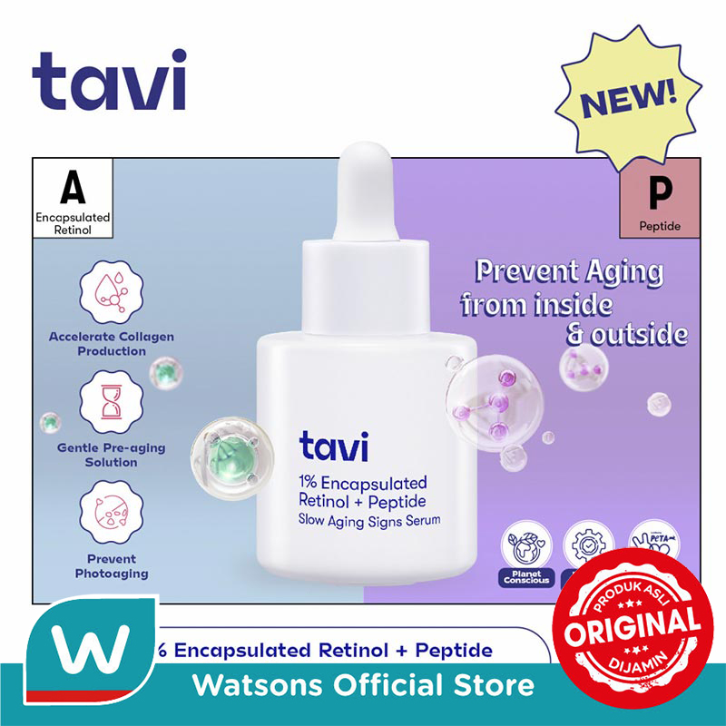 TAVI 1% Encapsulated Retinol + Peptide Slow Aging Signs Serum 30ml ...