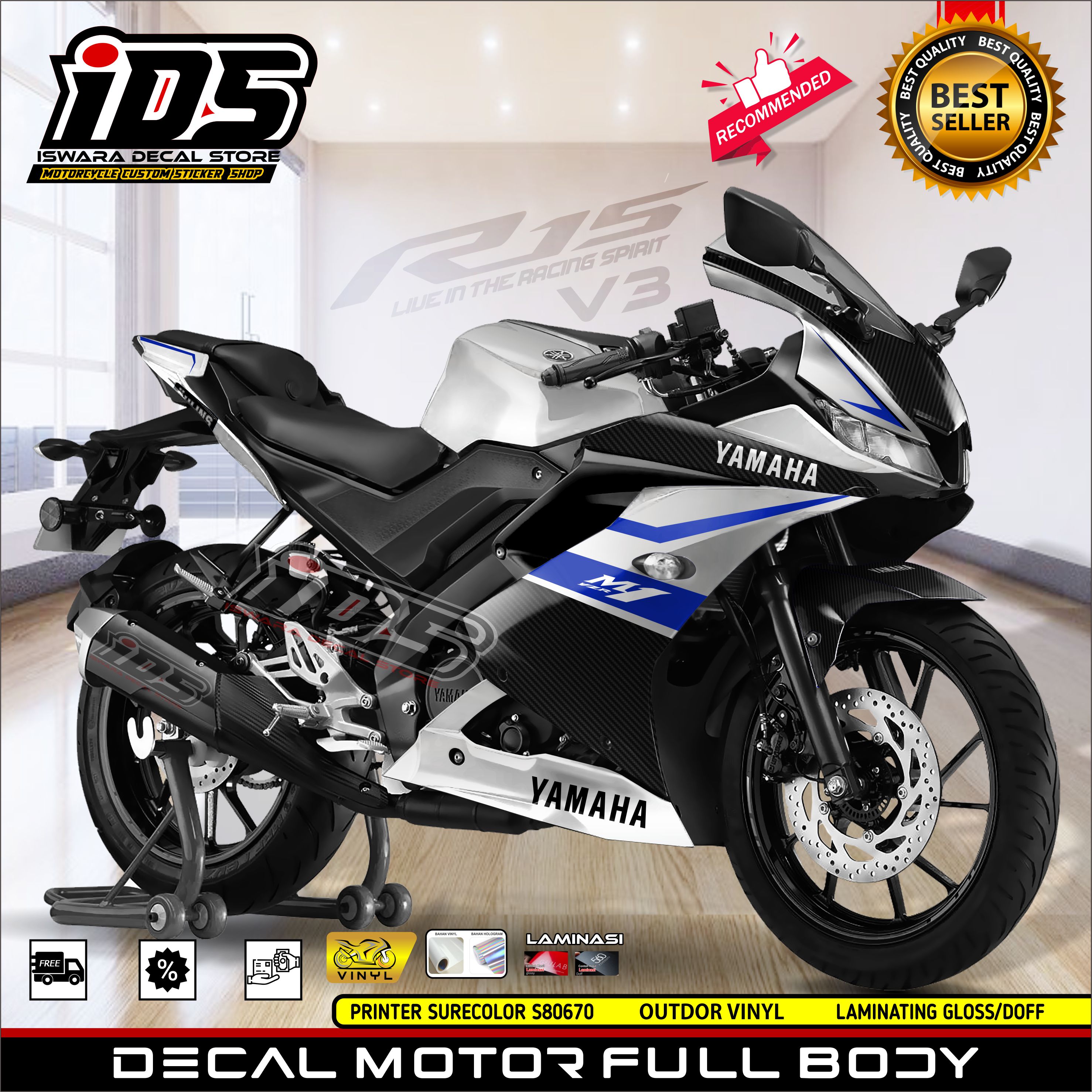 Decal R15 V3 Full Body Stiker r15 v3 keren Dekal R15 V3 Livery M1 ...