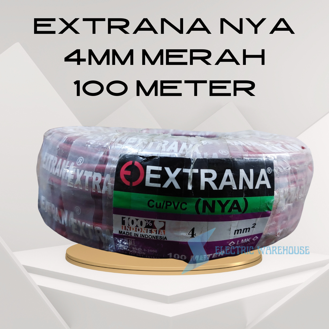 EXTRANA KABEL NYA 4 MM 100 METER MERAH HITAM | Lazada Indonesia