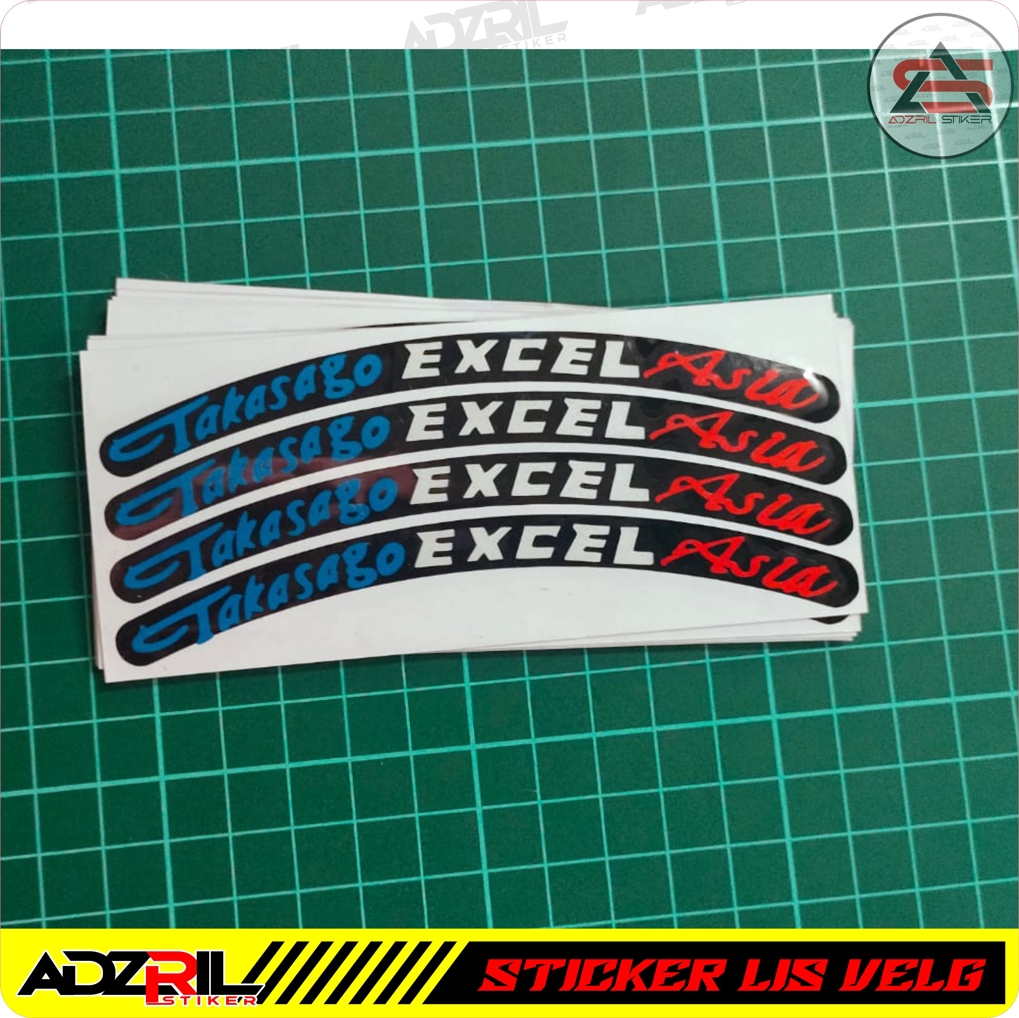 STICKER CUTTING LIS VELG TAKASAGO EXCEL/OZ RACING/MARCHESINI / LIS VELG ...