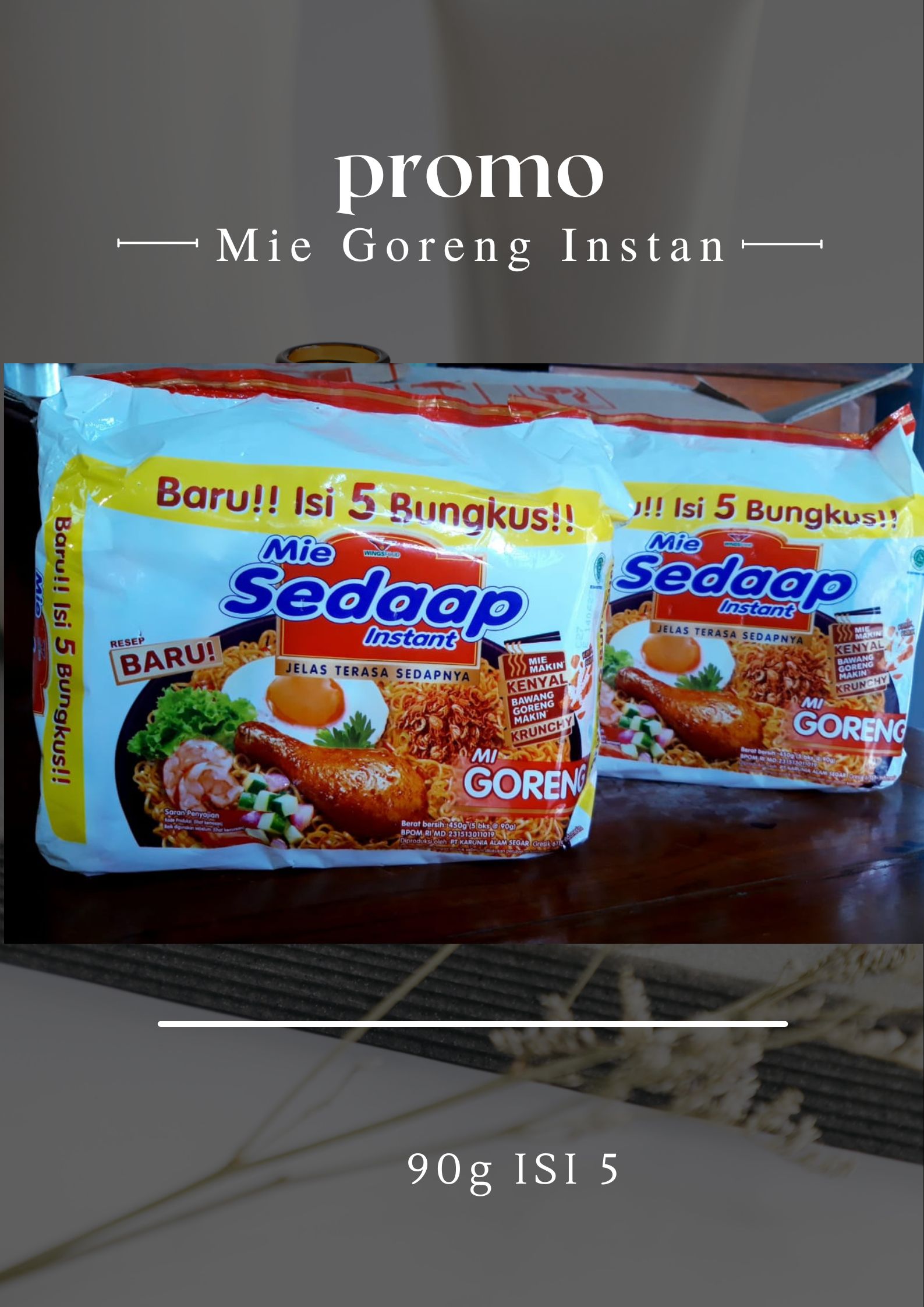 Mie Sedaap Goreng 1pack isi 5 | Lazada Indonesia